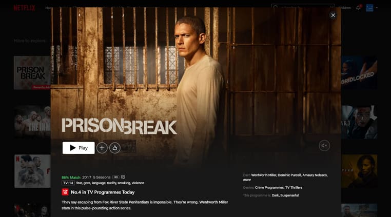 Wist je dat Prison Break op Netflix is? - VPN Nederland